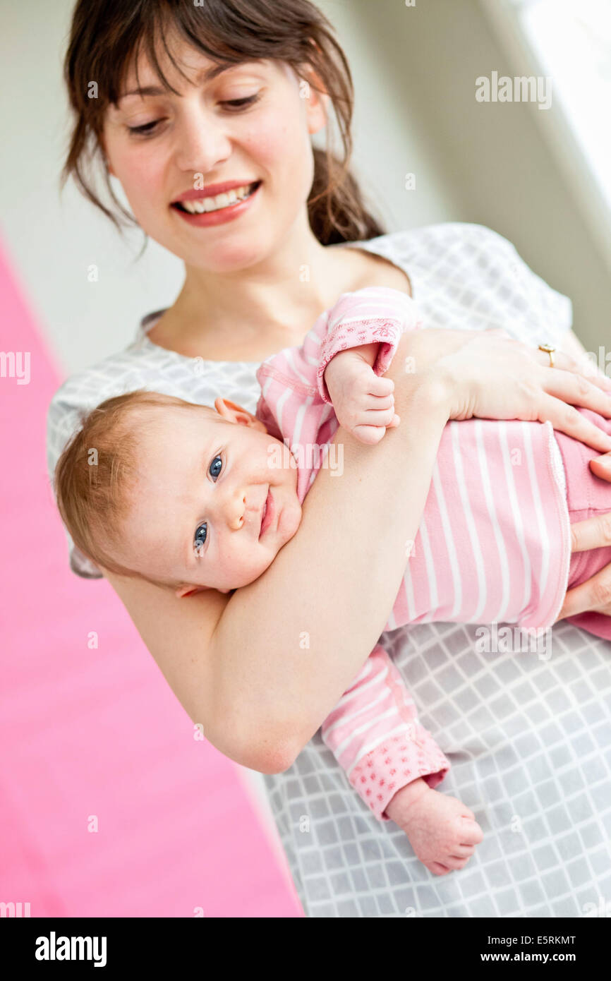 2-month-old baby girl and mother Stock Photo - Alamy