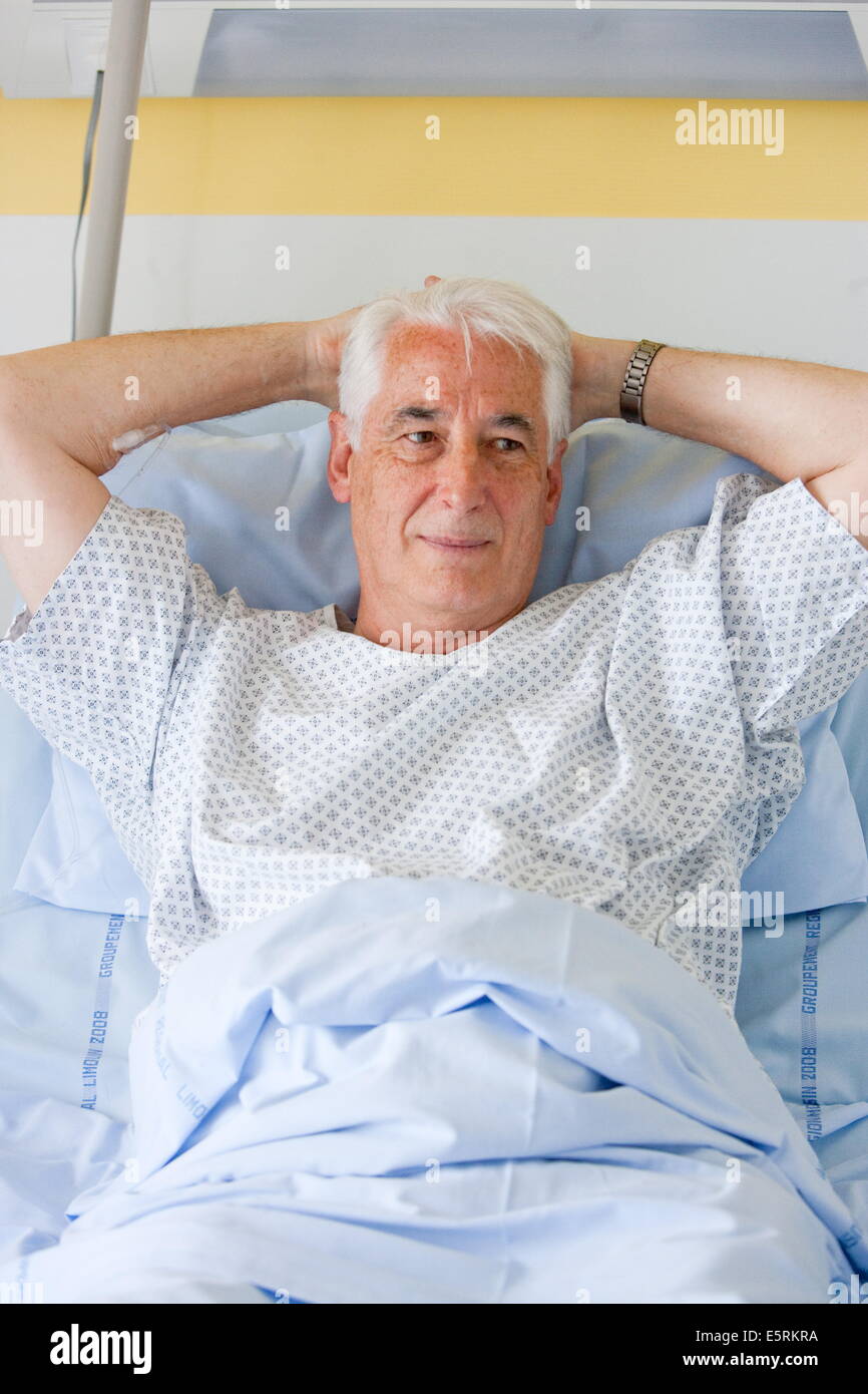 65 year old man hospitalized Stock Photo - Alamy