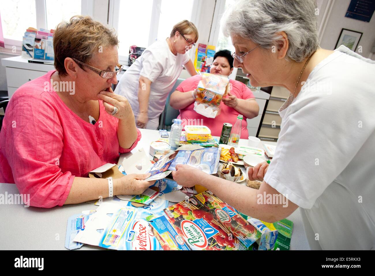 Obese woman with nurse hi-res stock photography and images - Alamy