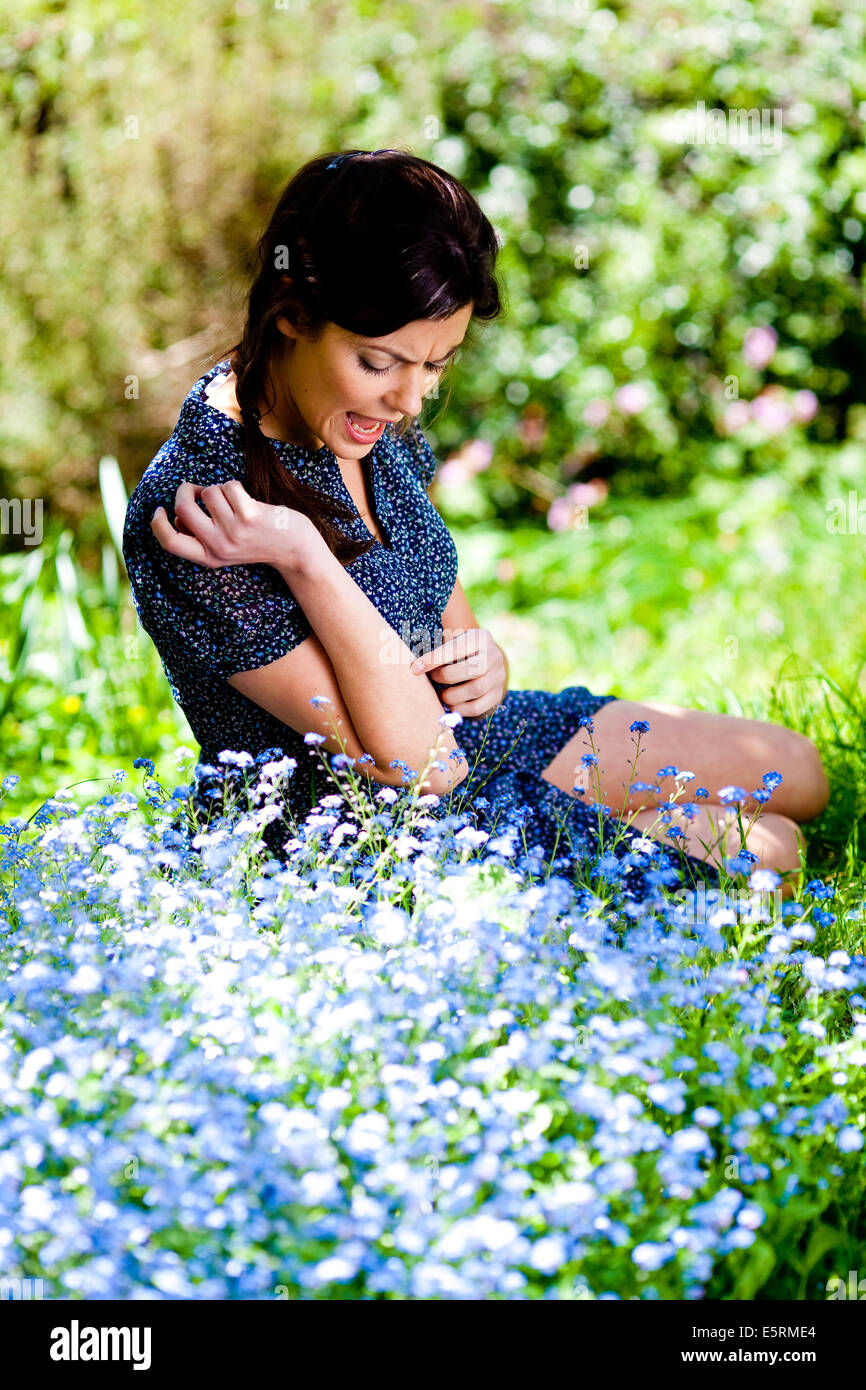 Entomophobia or insectophobia, fear of insects Stock Photo - Alamy