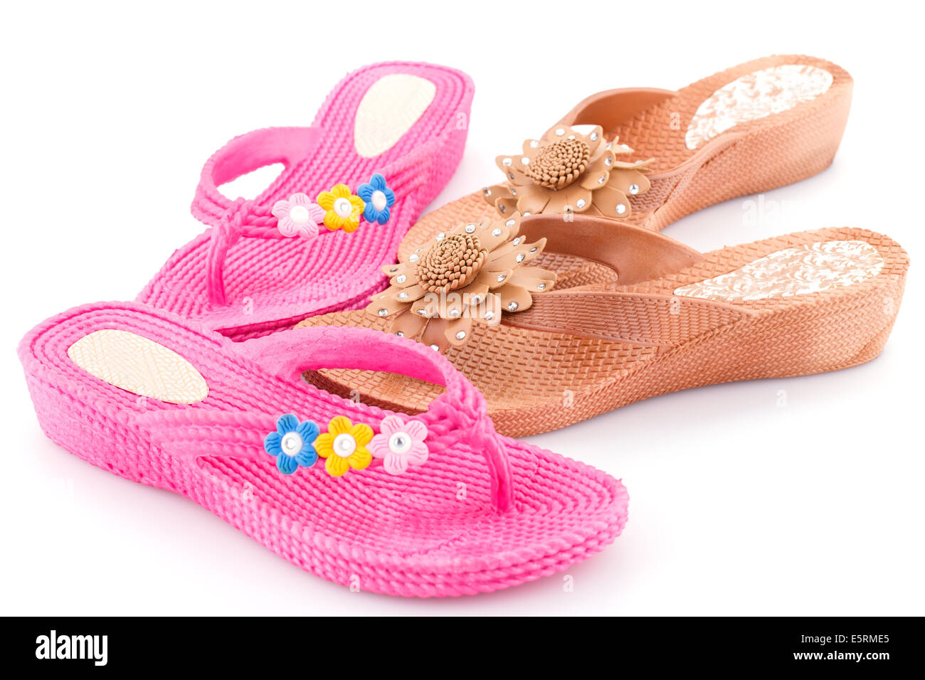 Colorful shoes isolated on white background Stock Photo - Alamy