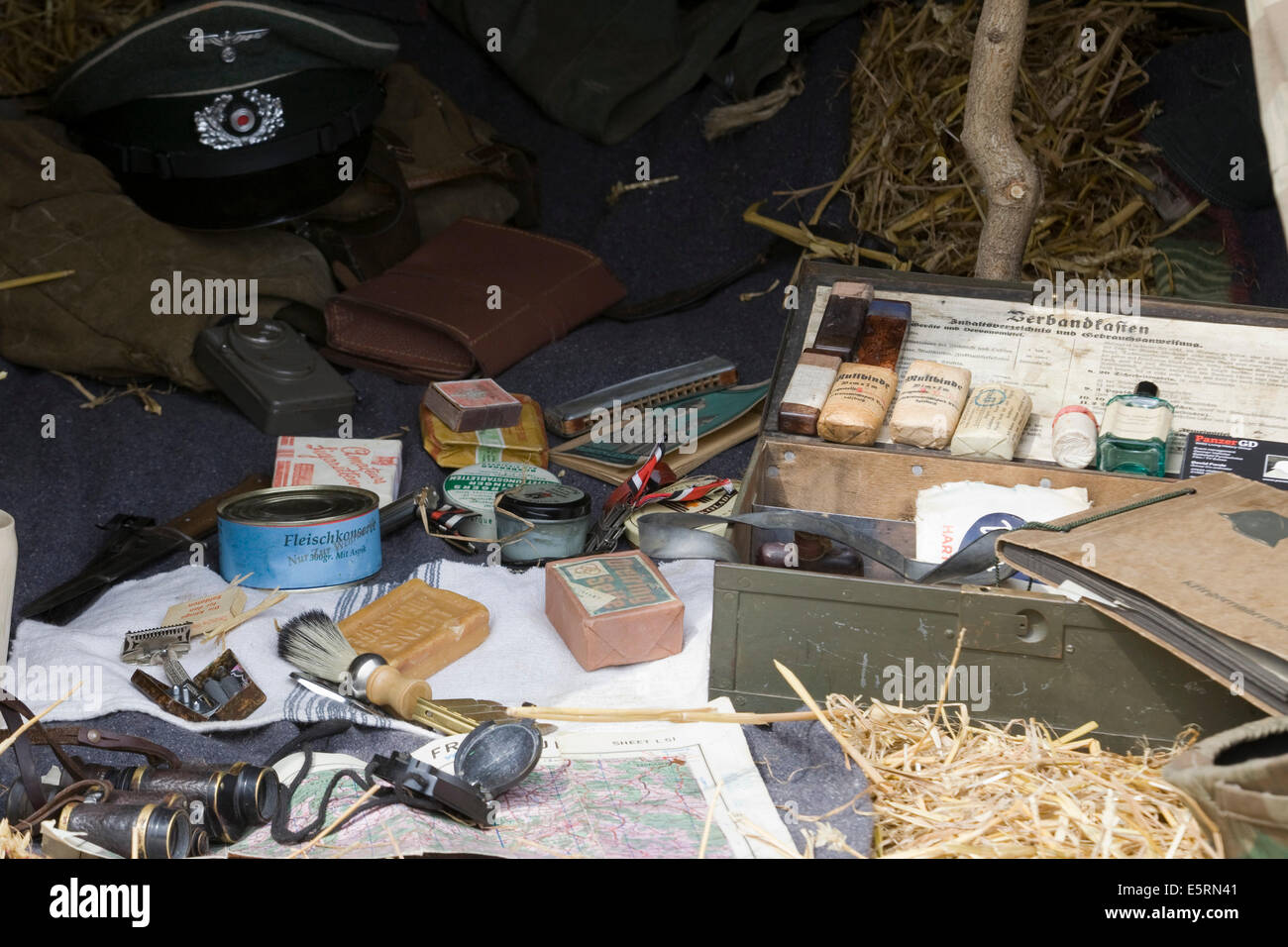 WW2 German army soldiers equipment Stock Photo - Alamy