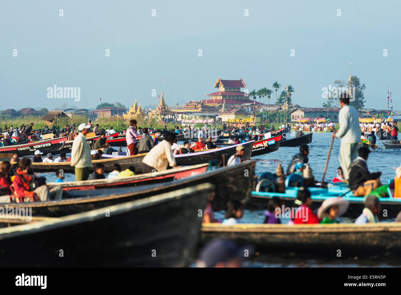 South East Asia, Myanmar, Shan state, Inle Lake during Phaung Daw Oo ...