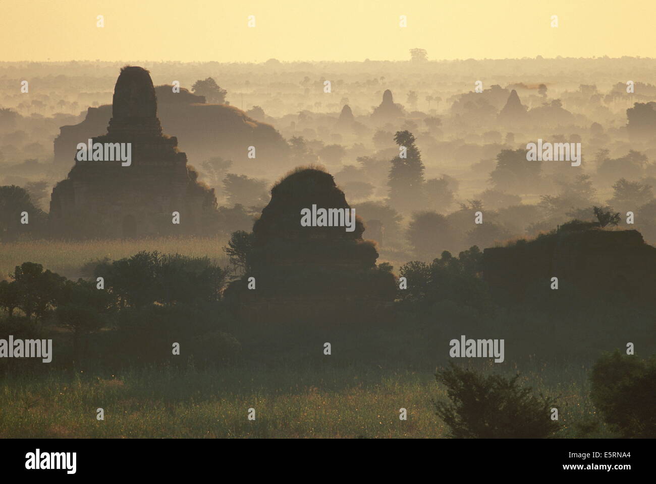 Pagan,the deserted ancient capital and religious city on the Irrawaddy ...