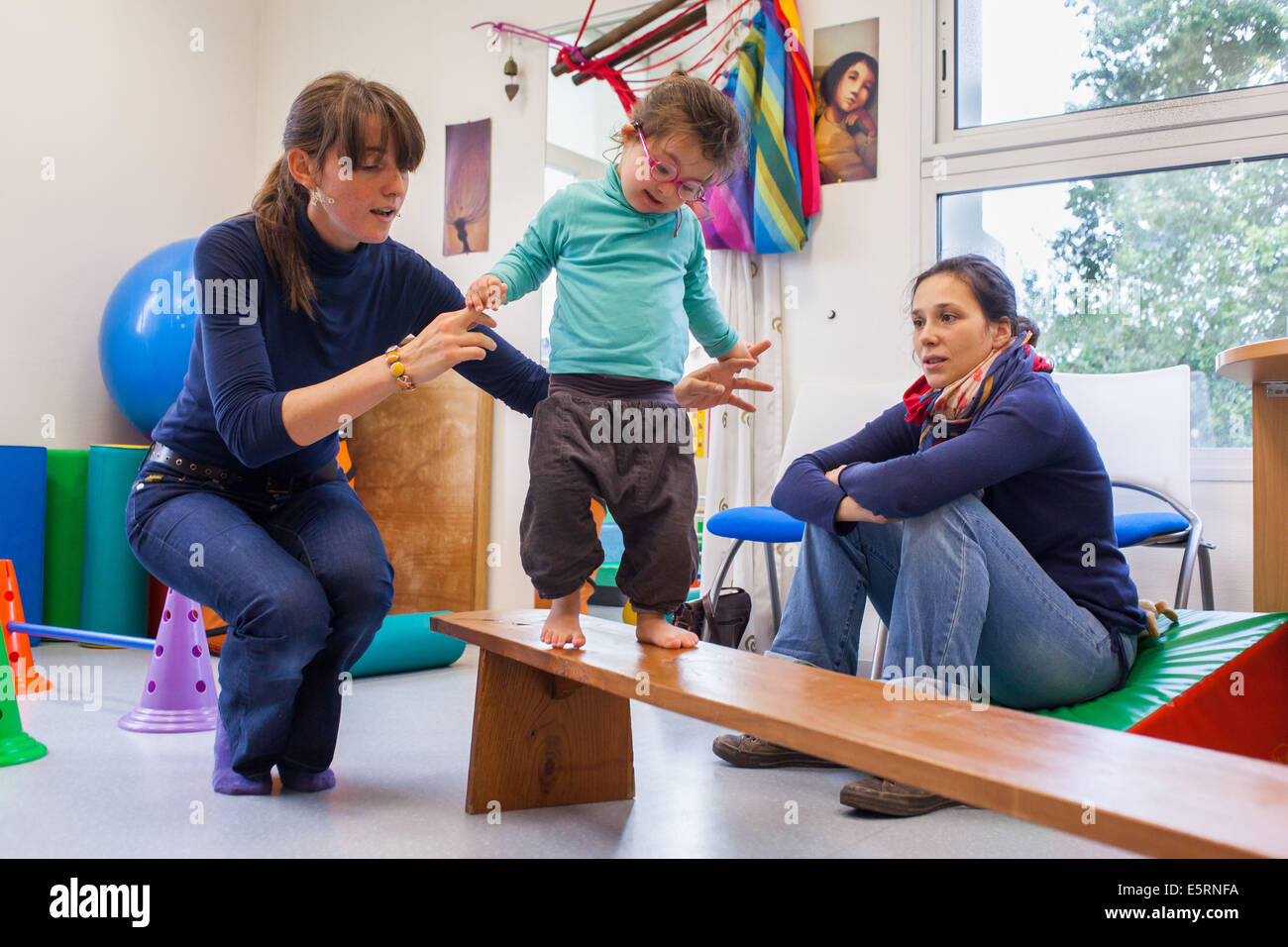 Half girl with down syndrome hi-res stock photography and images - Alamy
