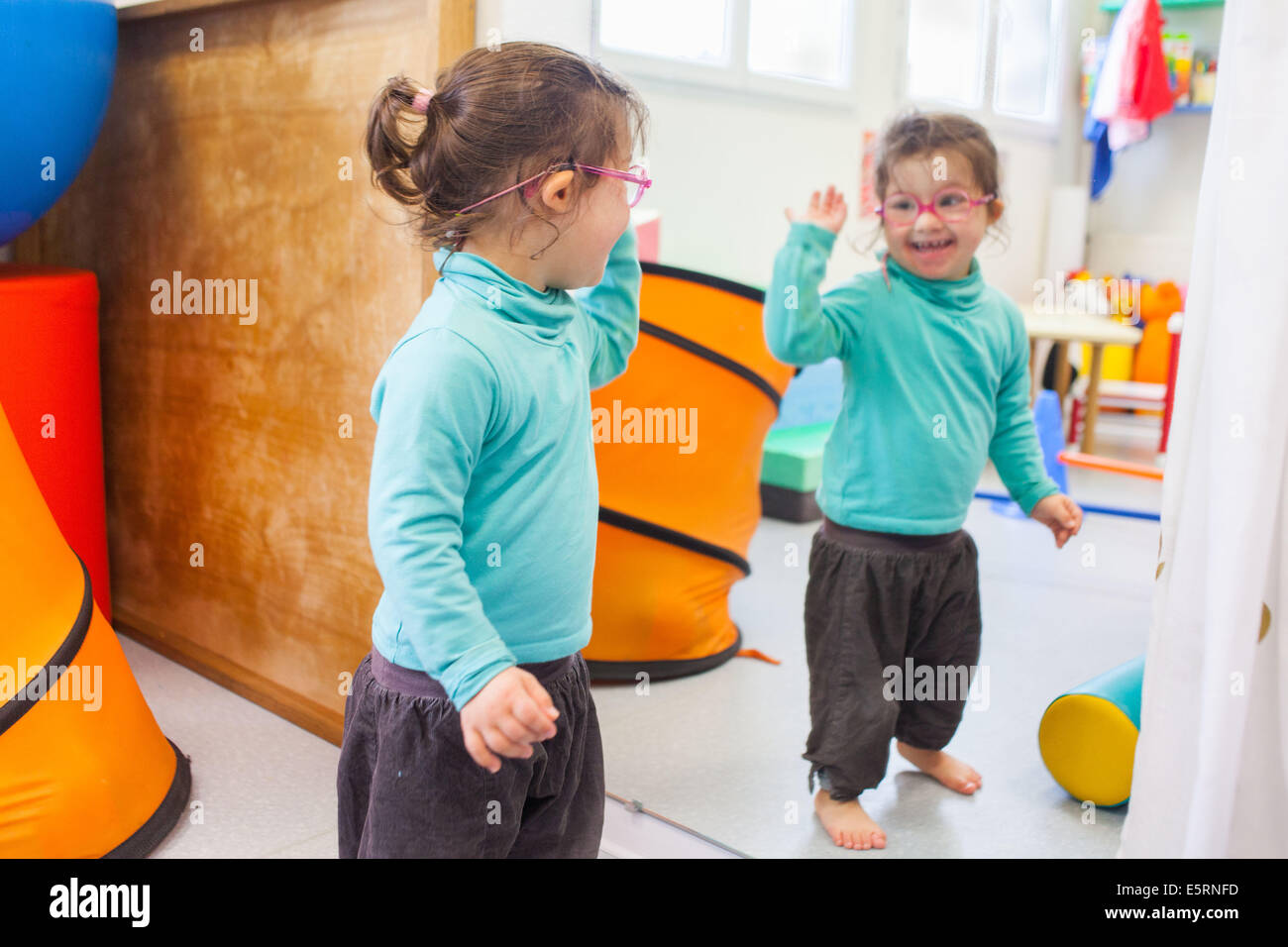 Half girl with down syndrome hi-res stock photography and images - Alamy