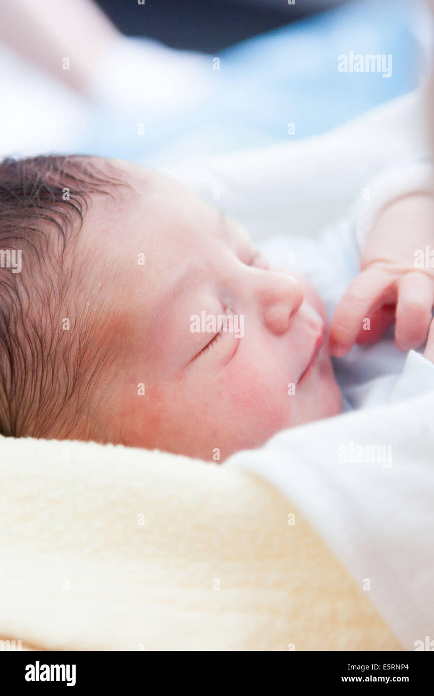 One-day-old baby boy Stock Photo - Alamy