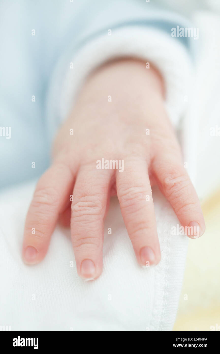 One-day-old baby boy's hand Stock Photo - Alamy