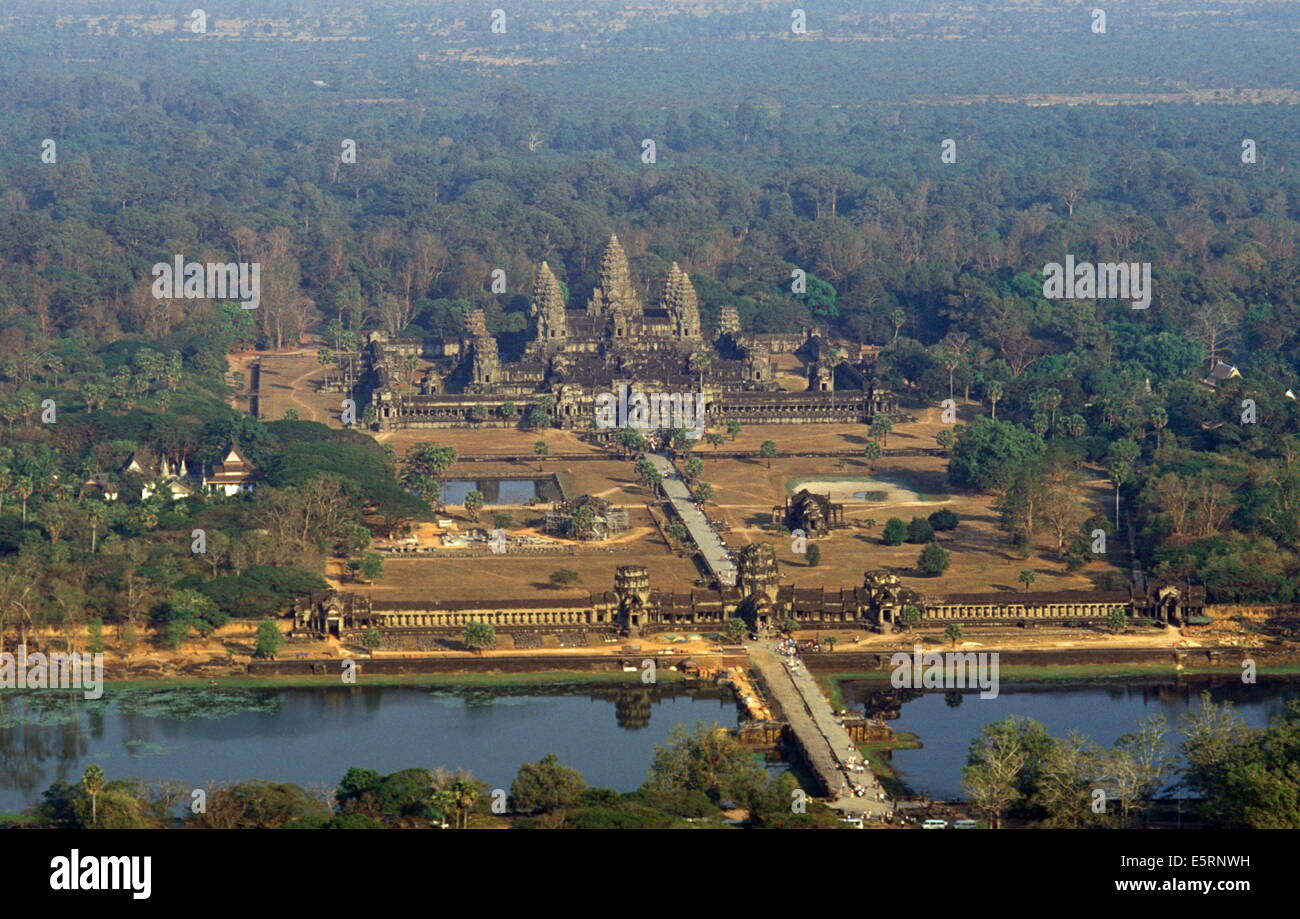 Angkor wat aerial view hi-res stock photography and images - Alamy