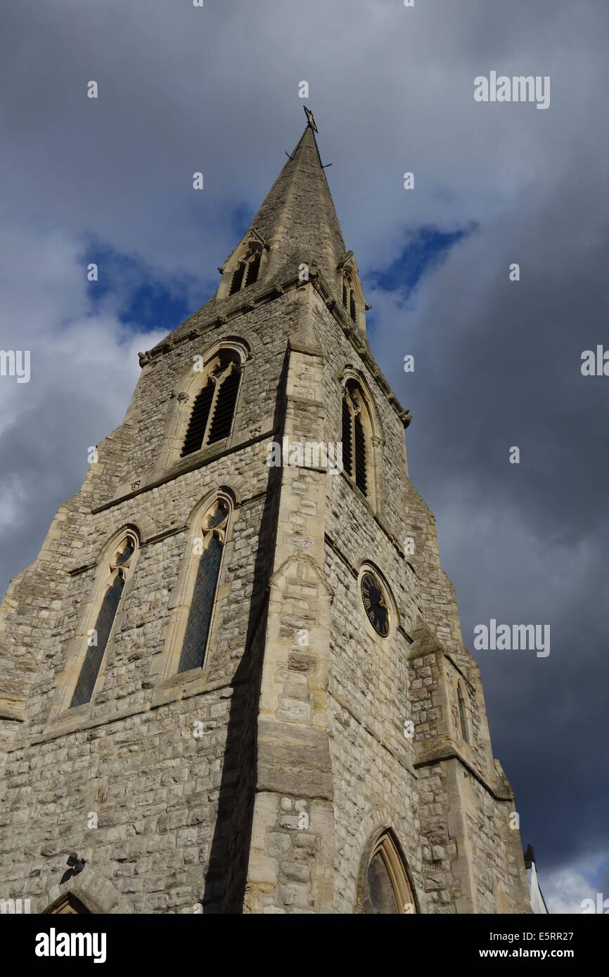 Tall church spire hi-res stock photography and images - Alamy