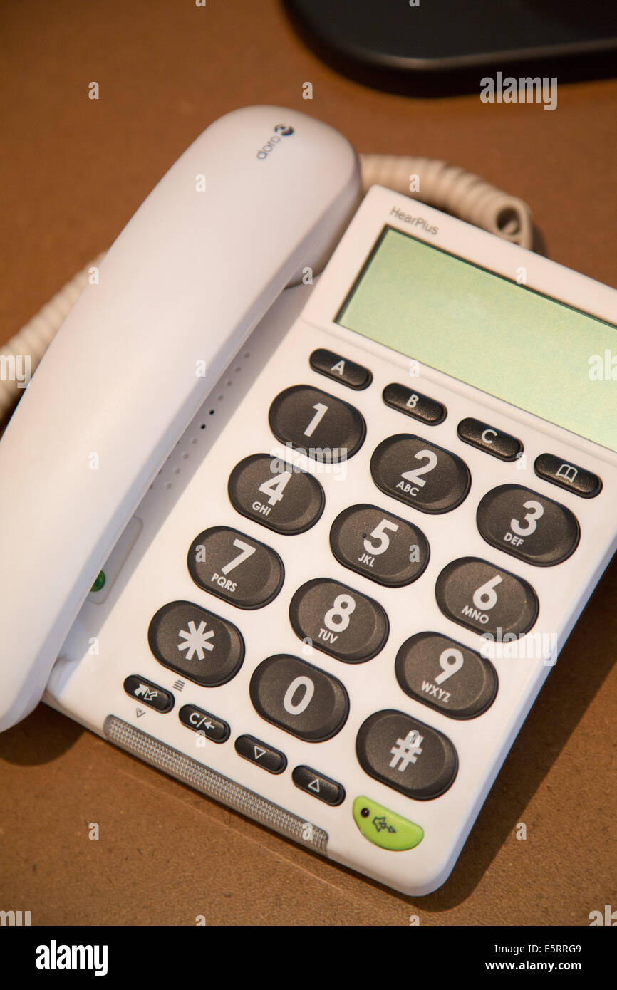 Amplified telephone hi-res stock photography and images - Alamy