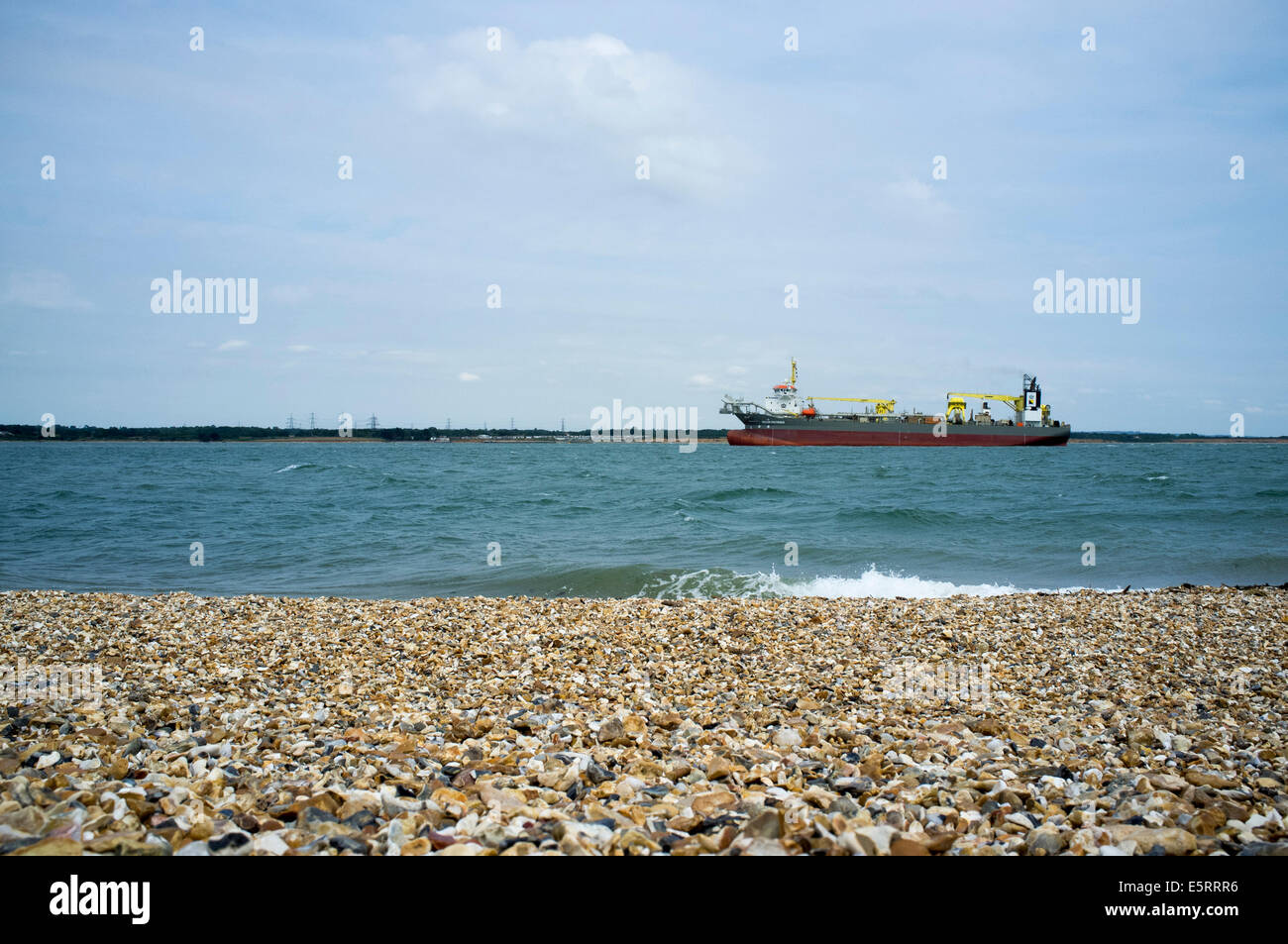Ships on Solent, Southampton Stock Photo - Alamy