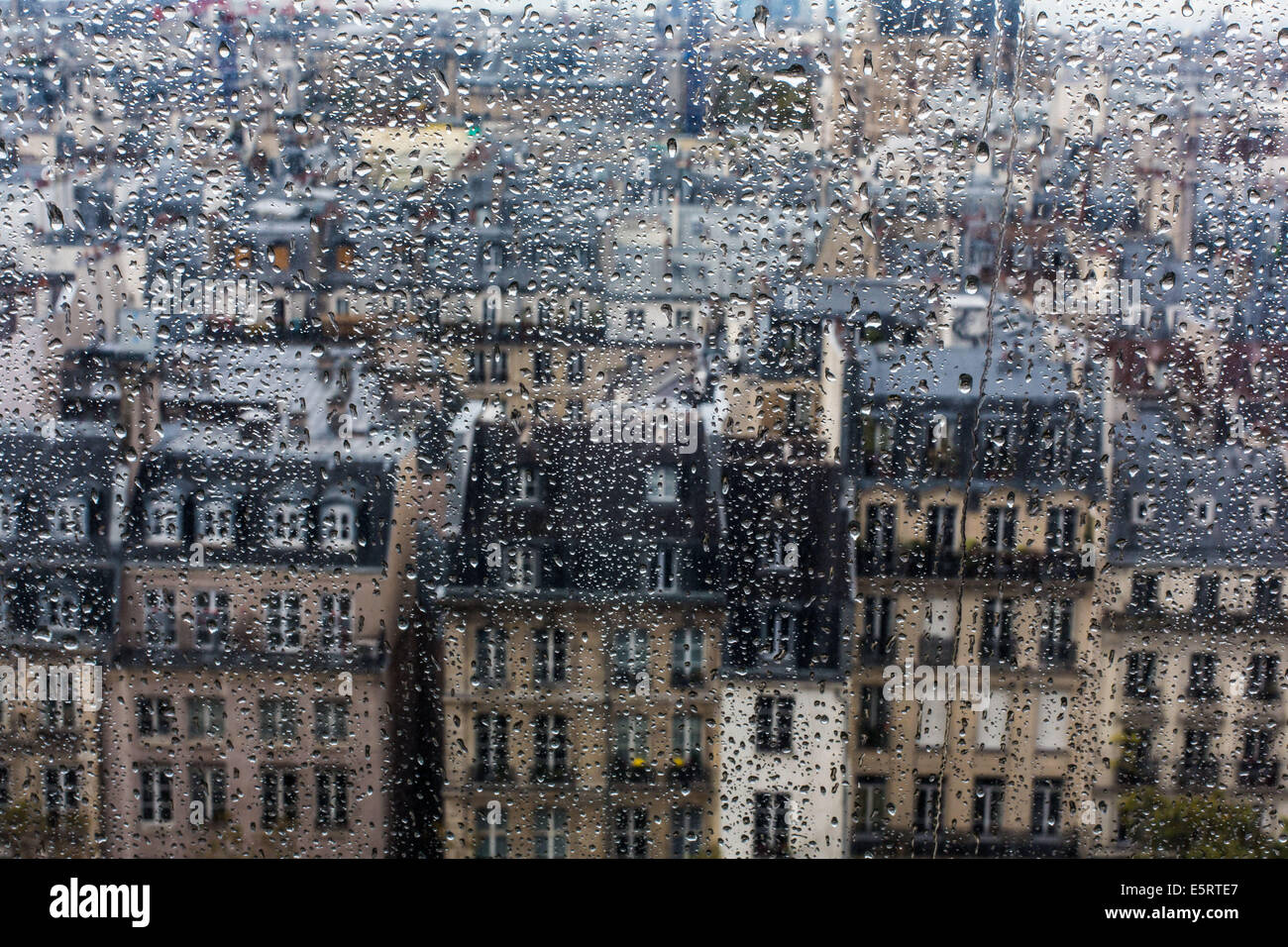 Place Beaubourg in rainy weather, Paris, France Stock Photo - Alamy