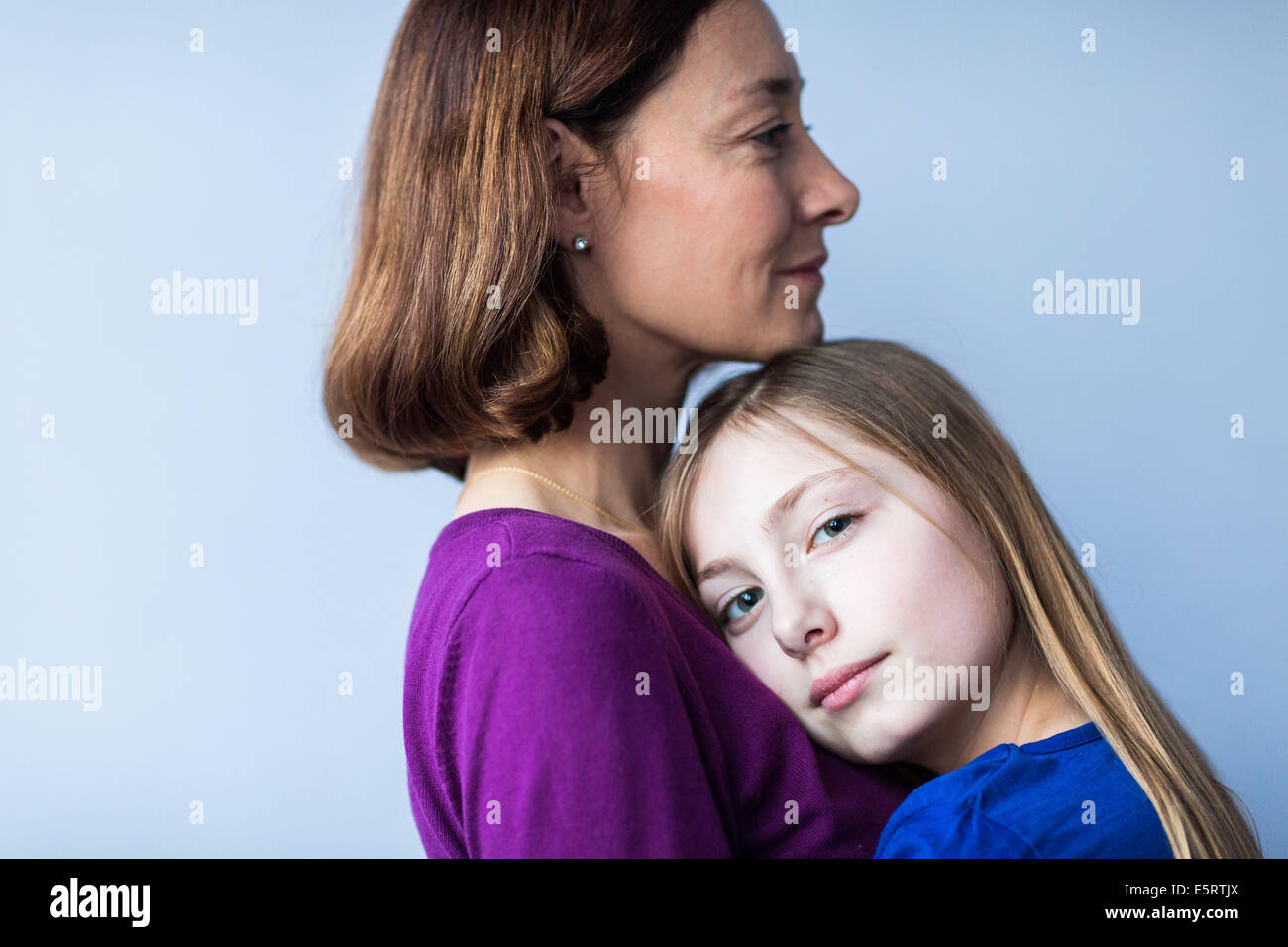 Mother and her 13-year-old daughter Stock Photo - Alamy