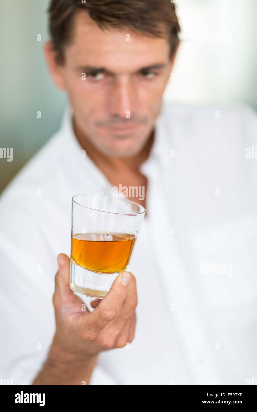 Man drinking Alcohol Stock Photo - Alamy