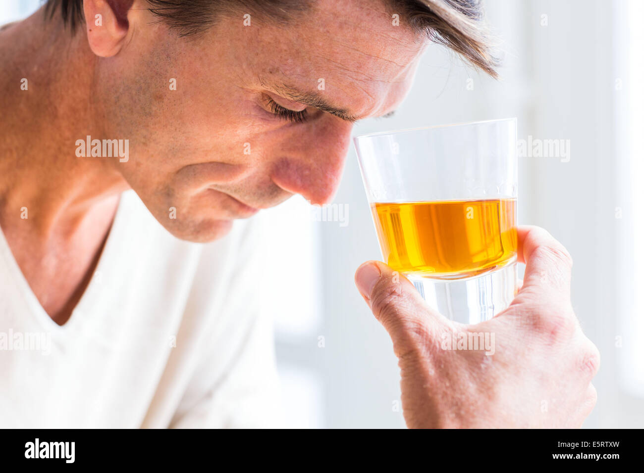 Man drinking Alcohol Stock Photo - Alamy