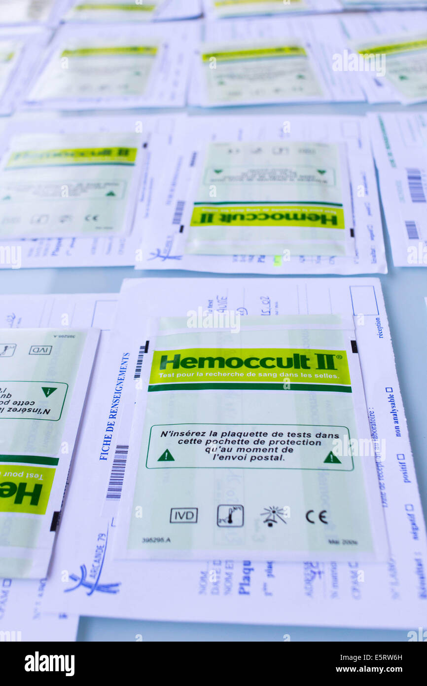 Hemoccult test in laboratory Stock Photo - Alamy
