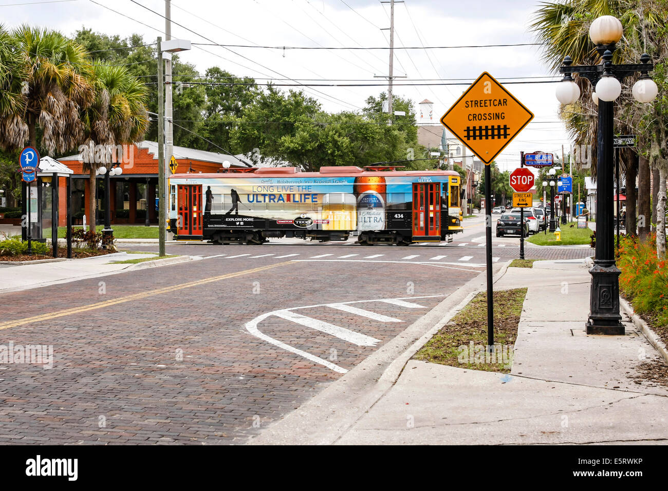 Ybor city tampa streetcar hi-res stock photography and images - Alamy