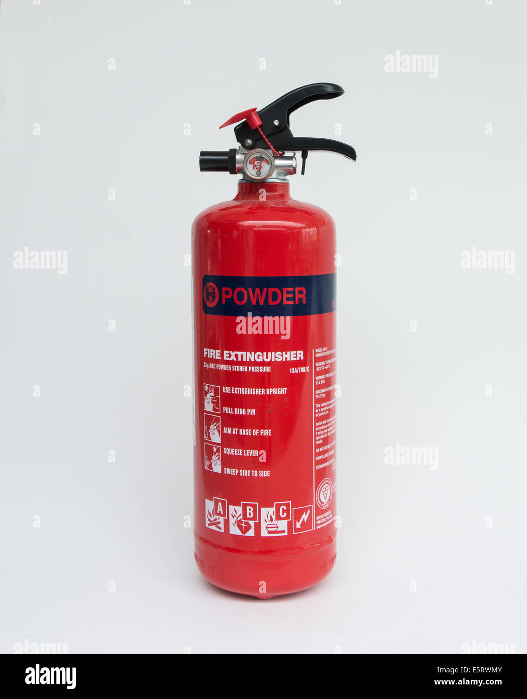 Powder fire extinguisher hi-res stock photography and images - Alamy