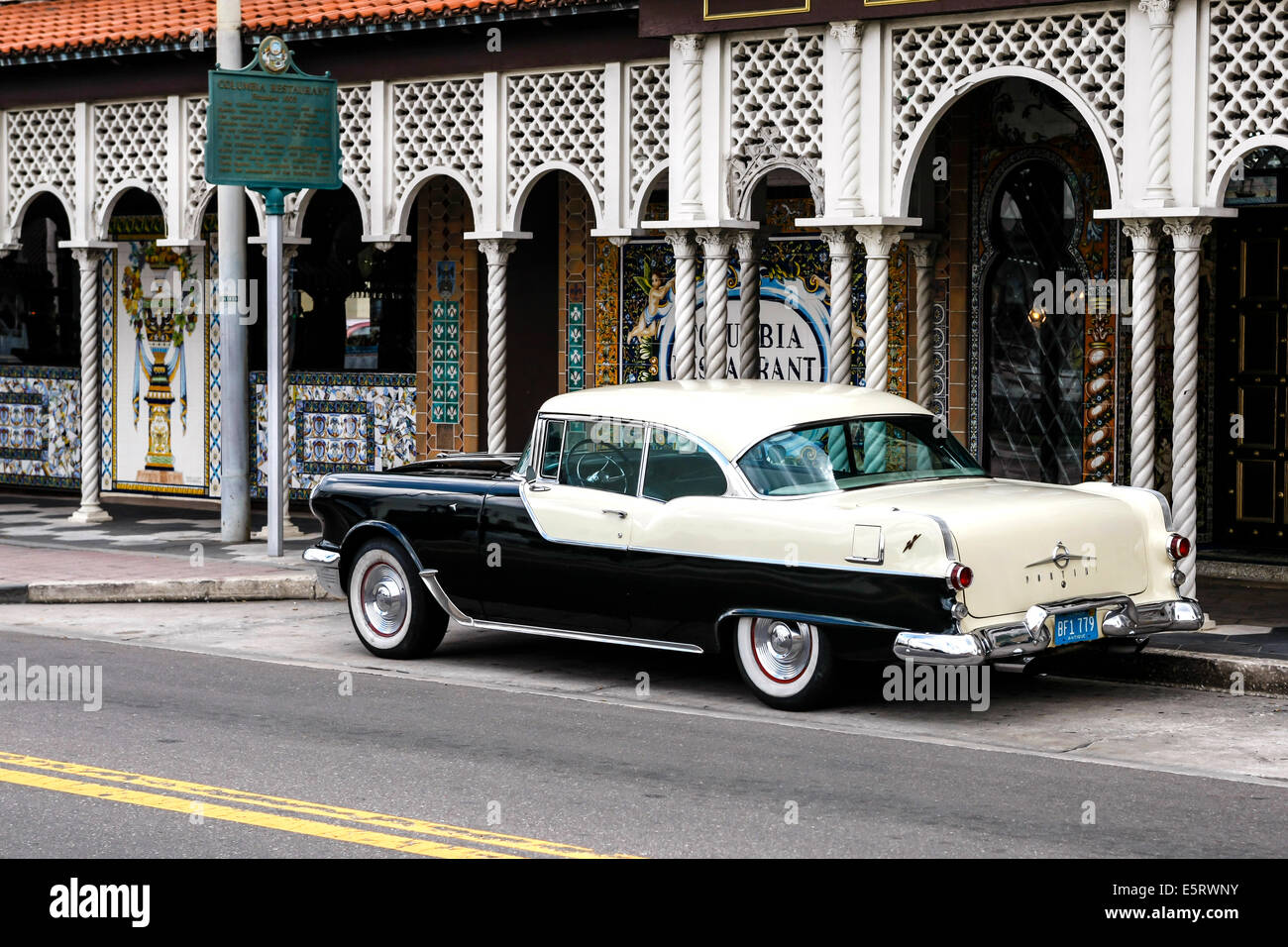 1950s Pontiac in downtown Ybor City Tampa FL Stock Photo - Alamy