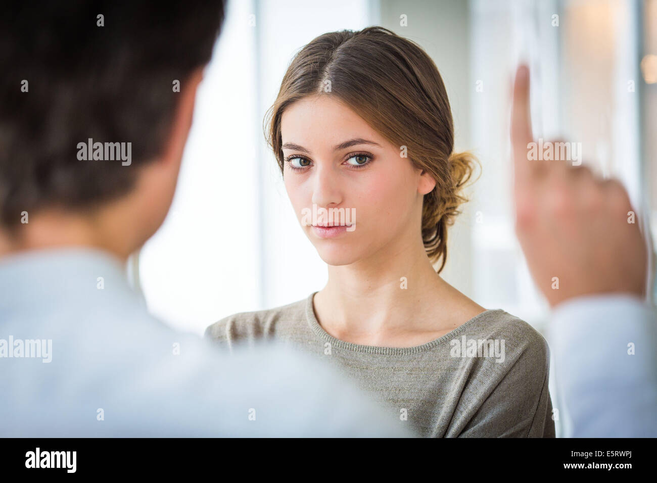 Woman undergoing EMDR (Eye Movement Desensitization and Reprocessing ...