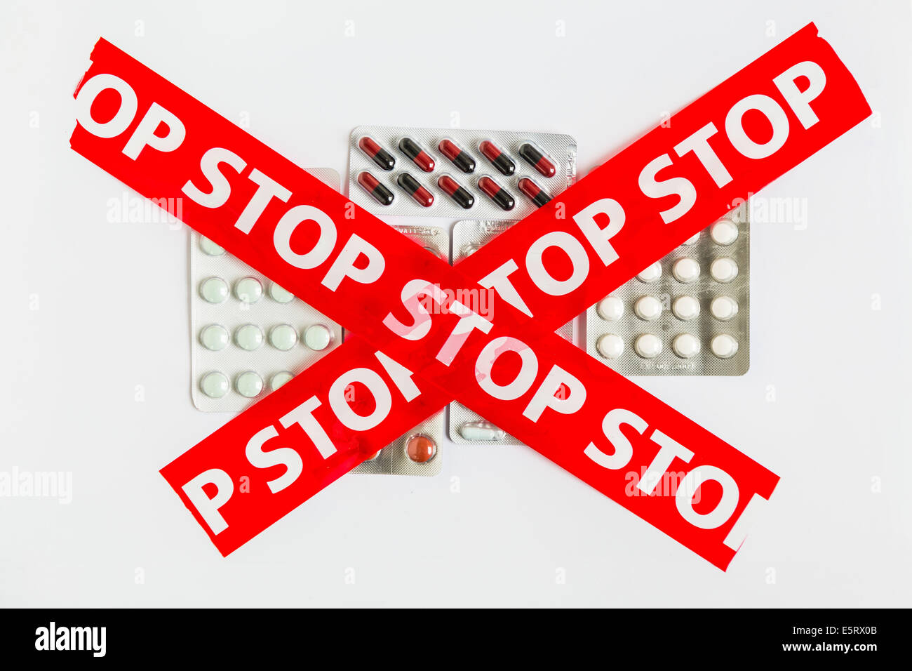 Conceptual image on stopping medical treatment Stock Photo - Alamy