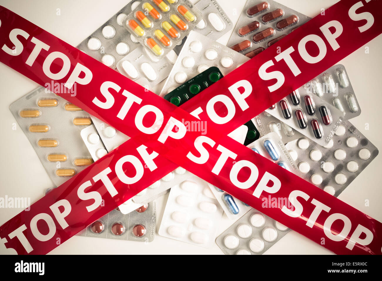 Conceptual image on stopping medical treatment Stock Photo - Alamy