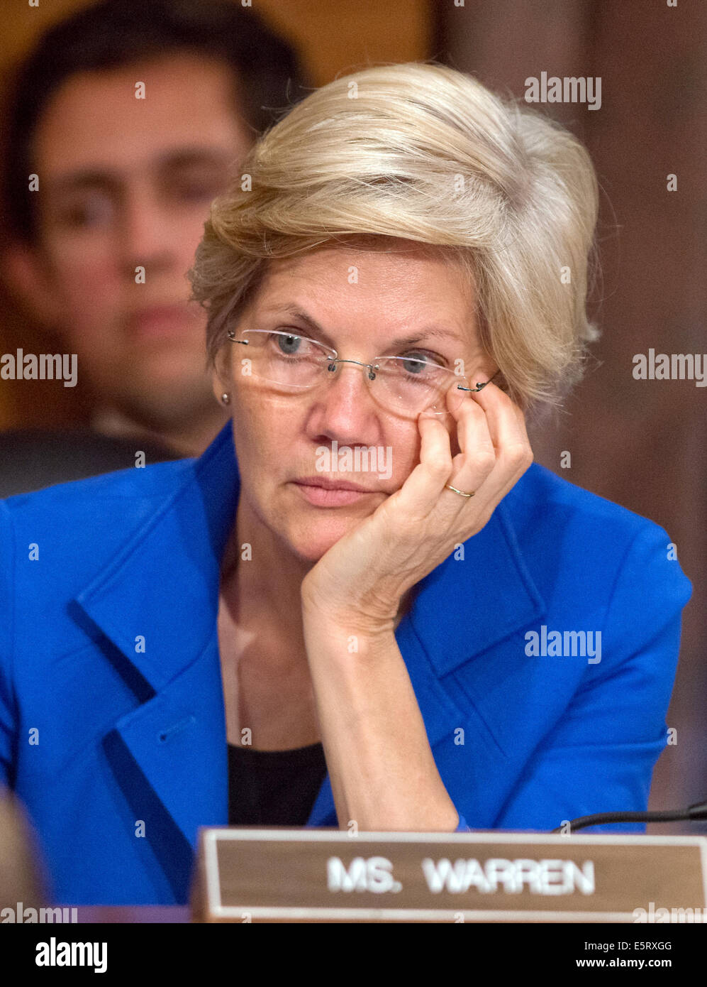United States Senator Elizabeth Warren (Democrat of Massachusetts), a ...
