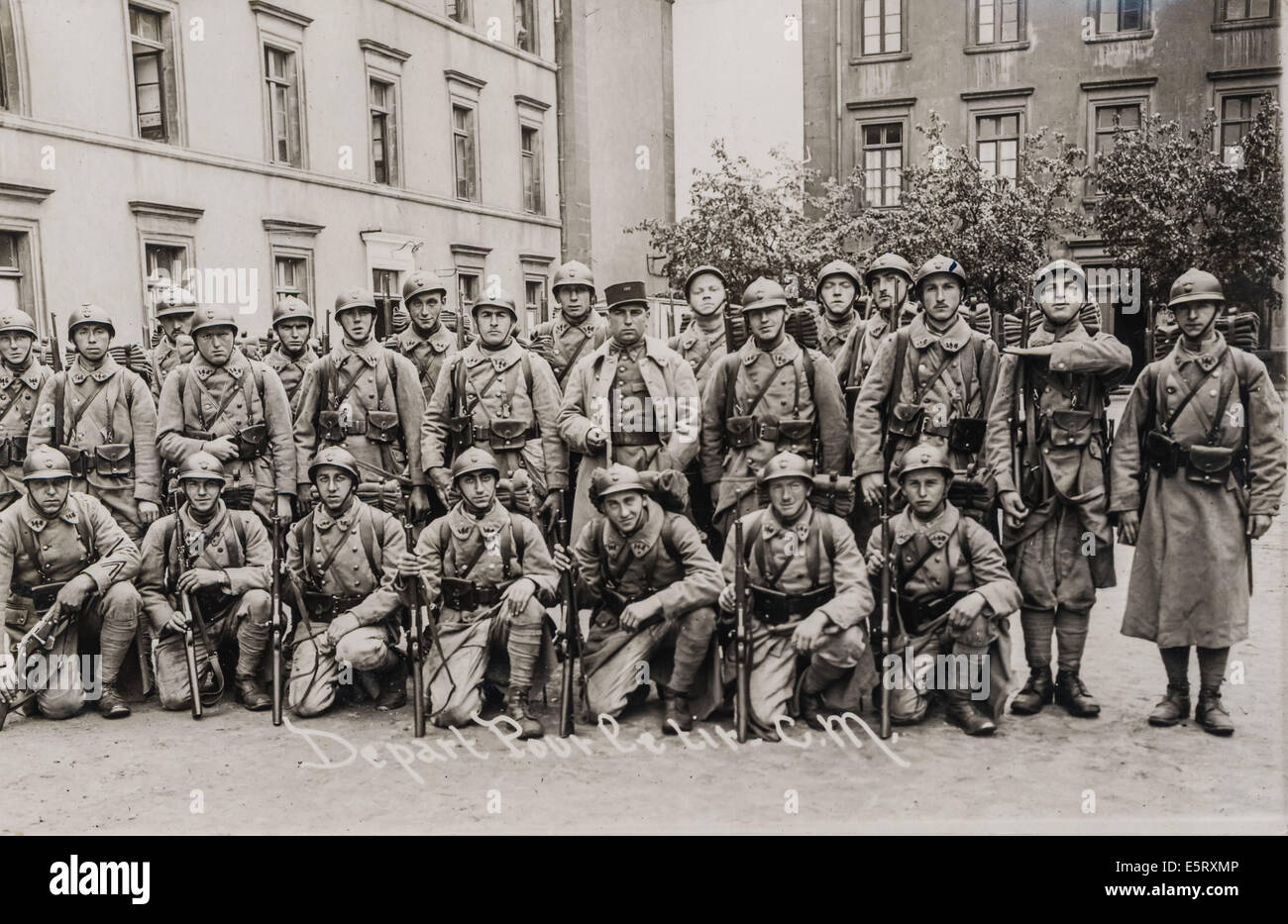 French troops during the First World War Stock Photo - Alamy