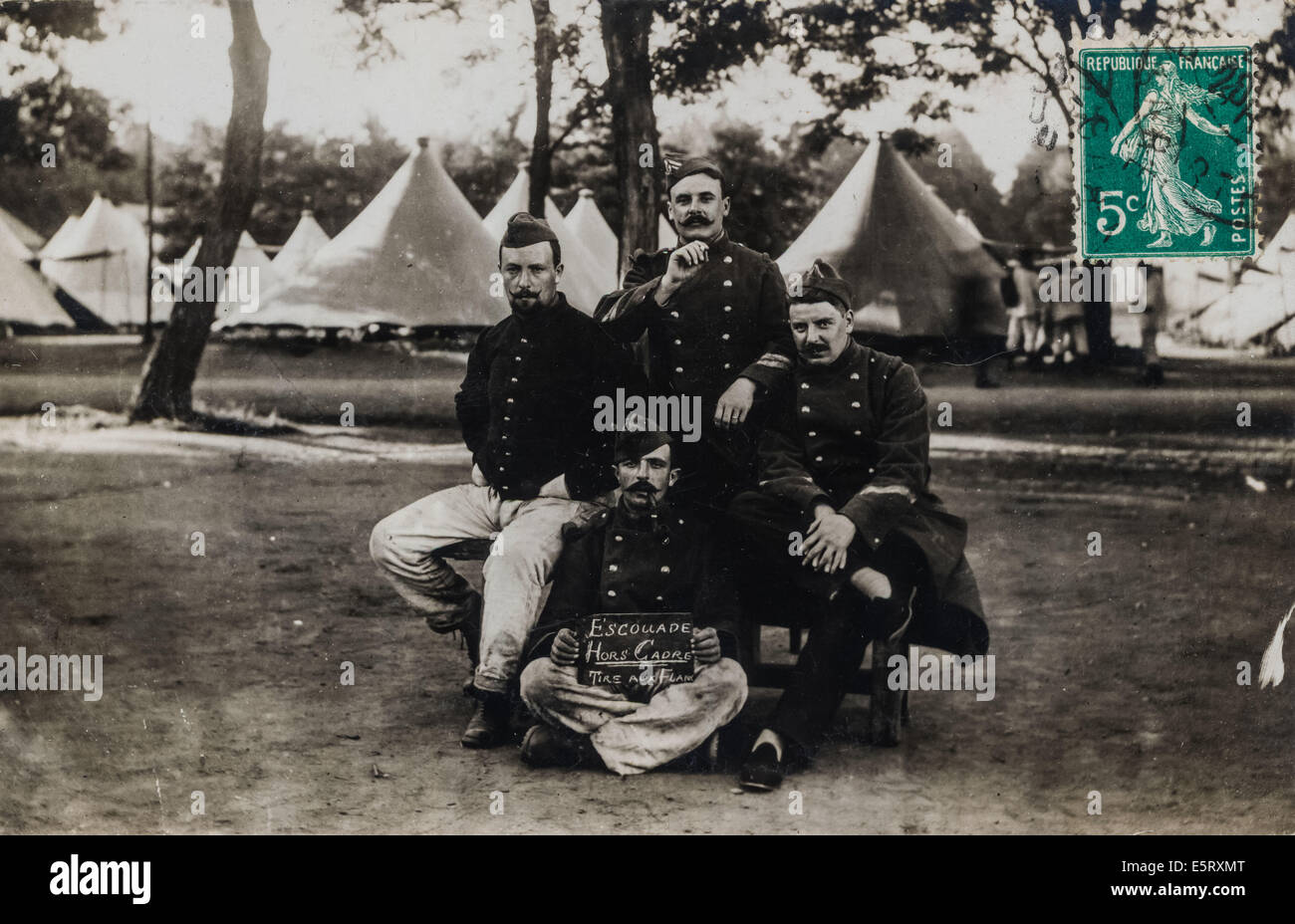 French soldiers during the First World War Stock Photo - Alamy