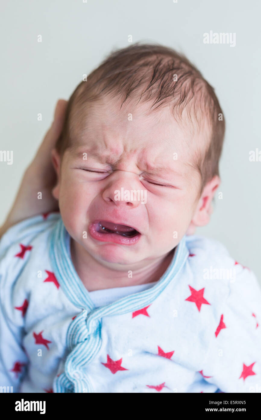 Three week old baby boy Stock Photo - Alamy