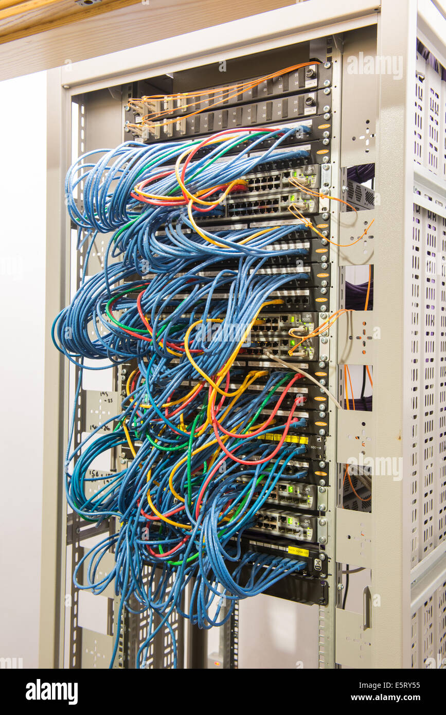 Large networking hub Stock Photo - Alamy