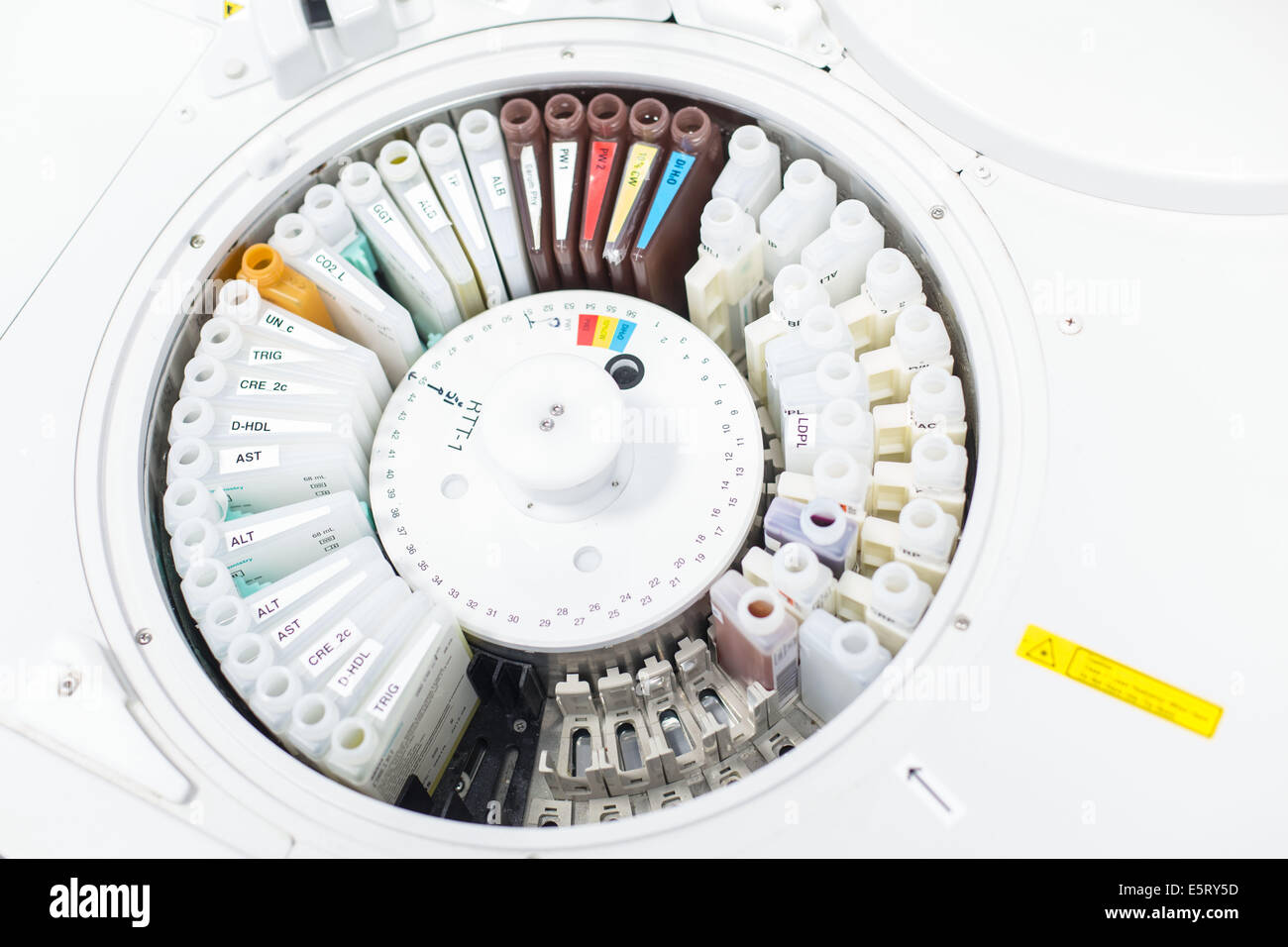 Chemical reagents used for various medical tests (cholesterol, glucose ...