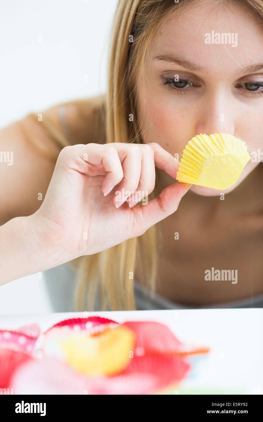 Woman snacking sweets hi-res stock photography and images - Alamy