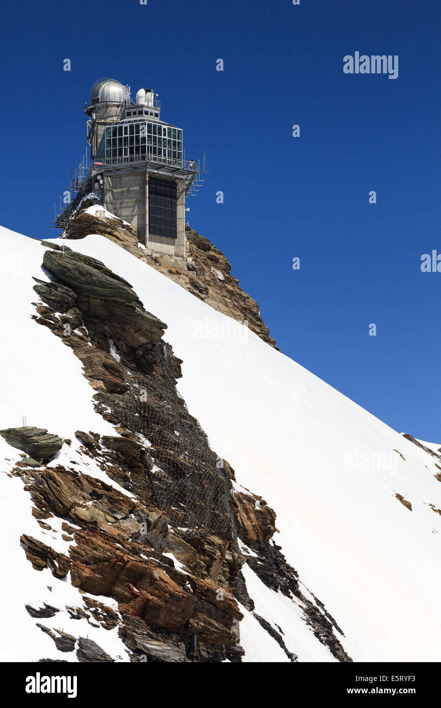 Sphinx high altitude observatory in Jungfraujoch pass in Switzerland ...
