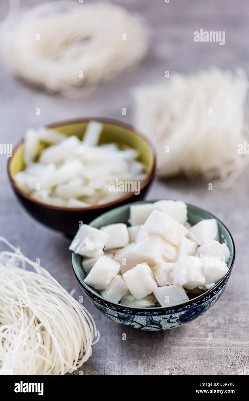 Preparation of konjac Stock Photo - Alamy