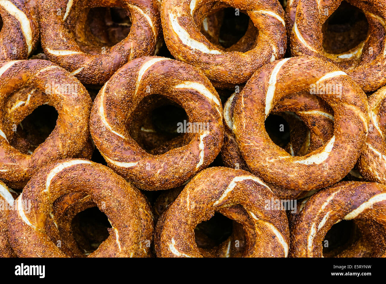 Turkish bread, simits Stock Photo - Alamy