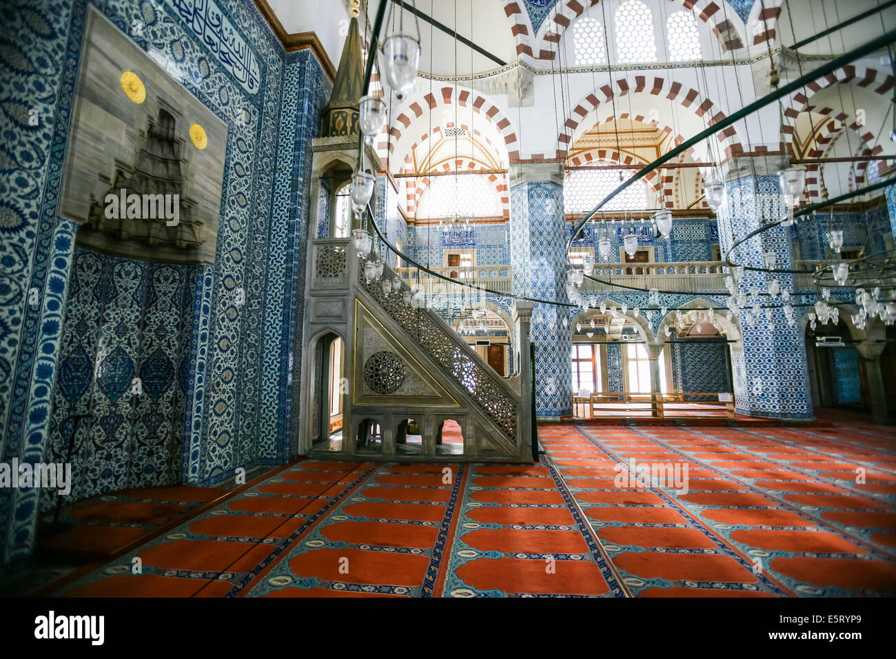 Rüstem Pacha mosque, Istanbul, Turquey Stock Photo - Alamy