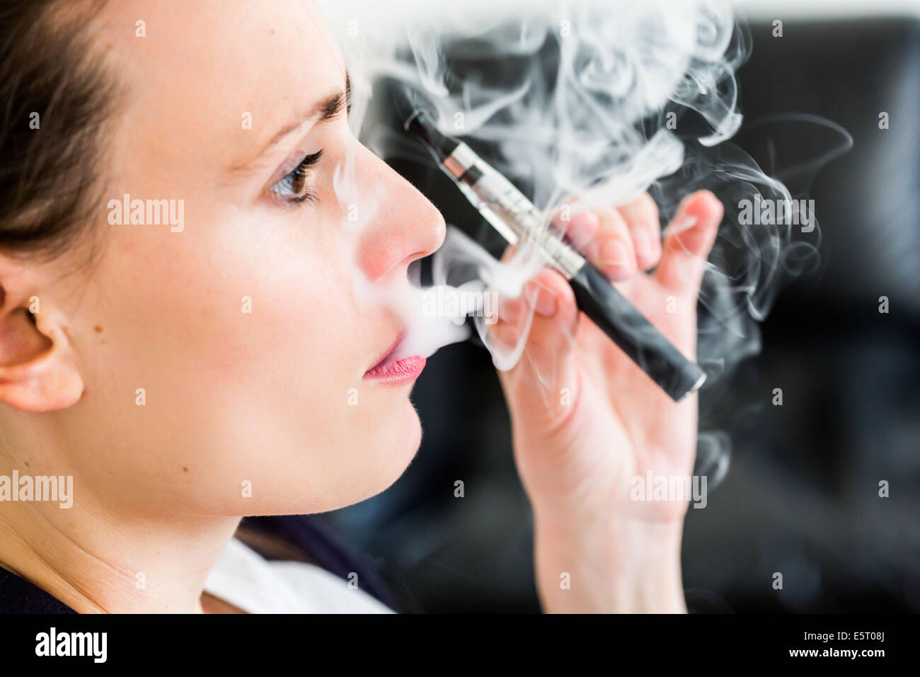 Old woman vaping hi-res stock photography and images - Alamy