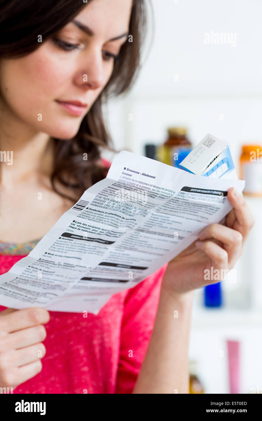 Medicine instruction sheet hi-res stock photography and images - Alamy