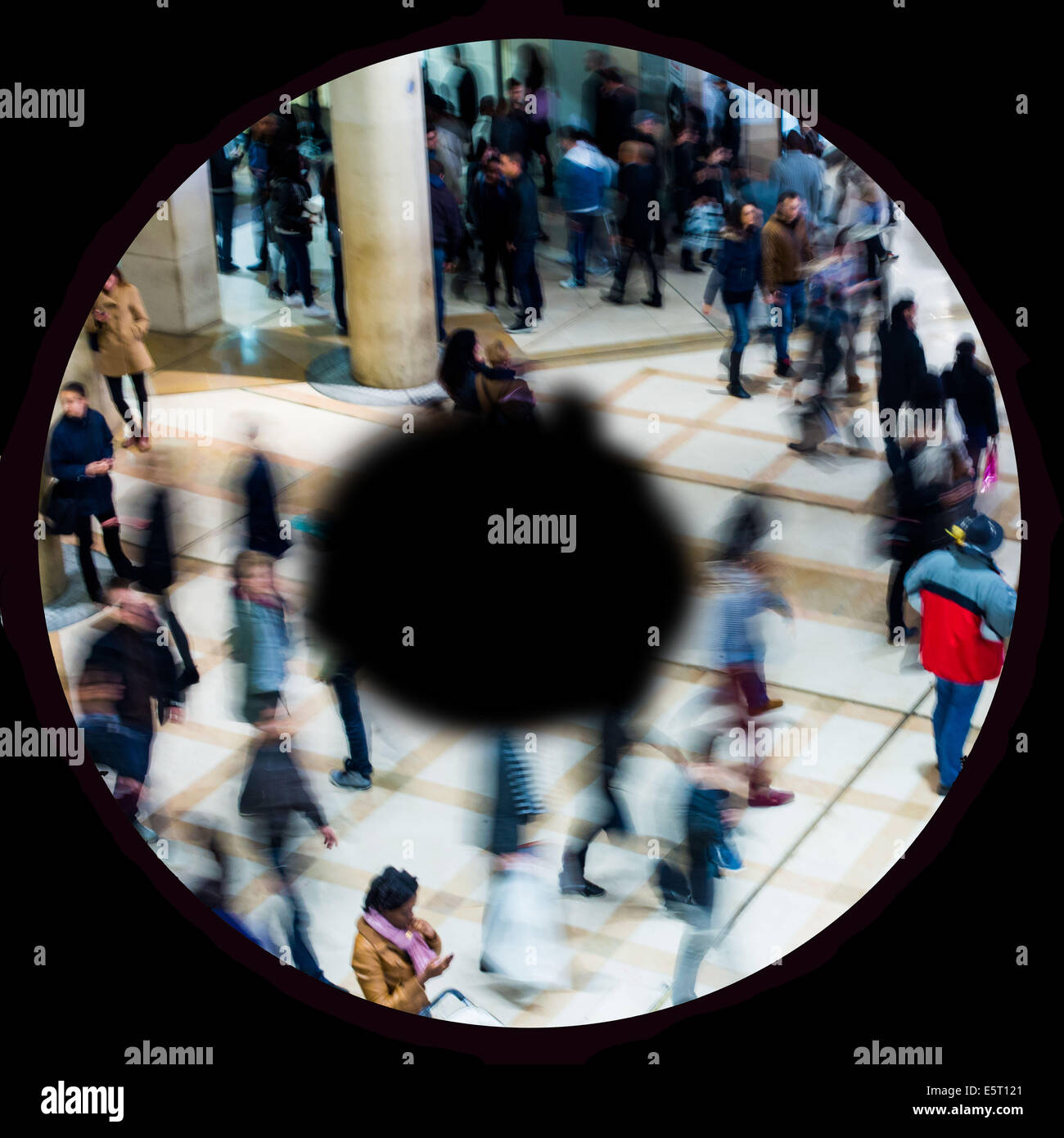 Vision of an person affected by Age-Related Macular Degeneration (ARMD ...