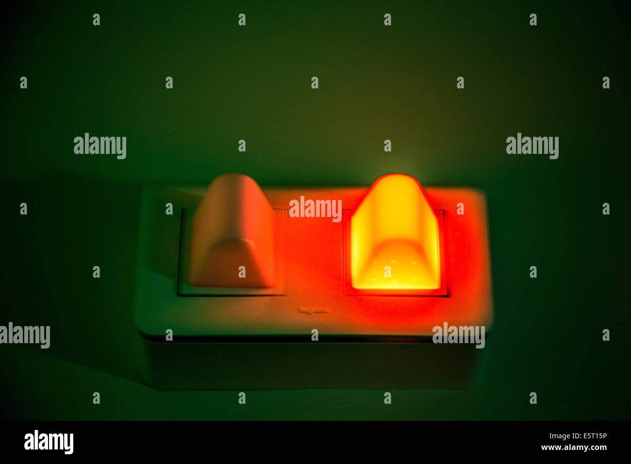 Light signal during a radiology examination Stock Photo - Alamy