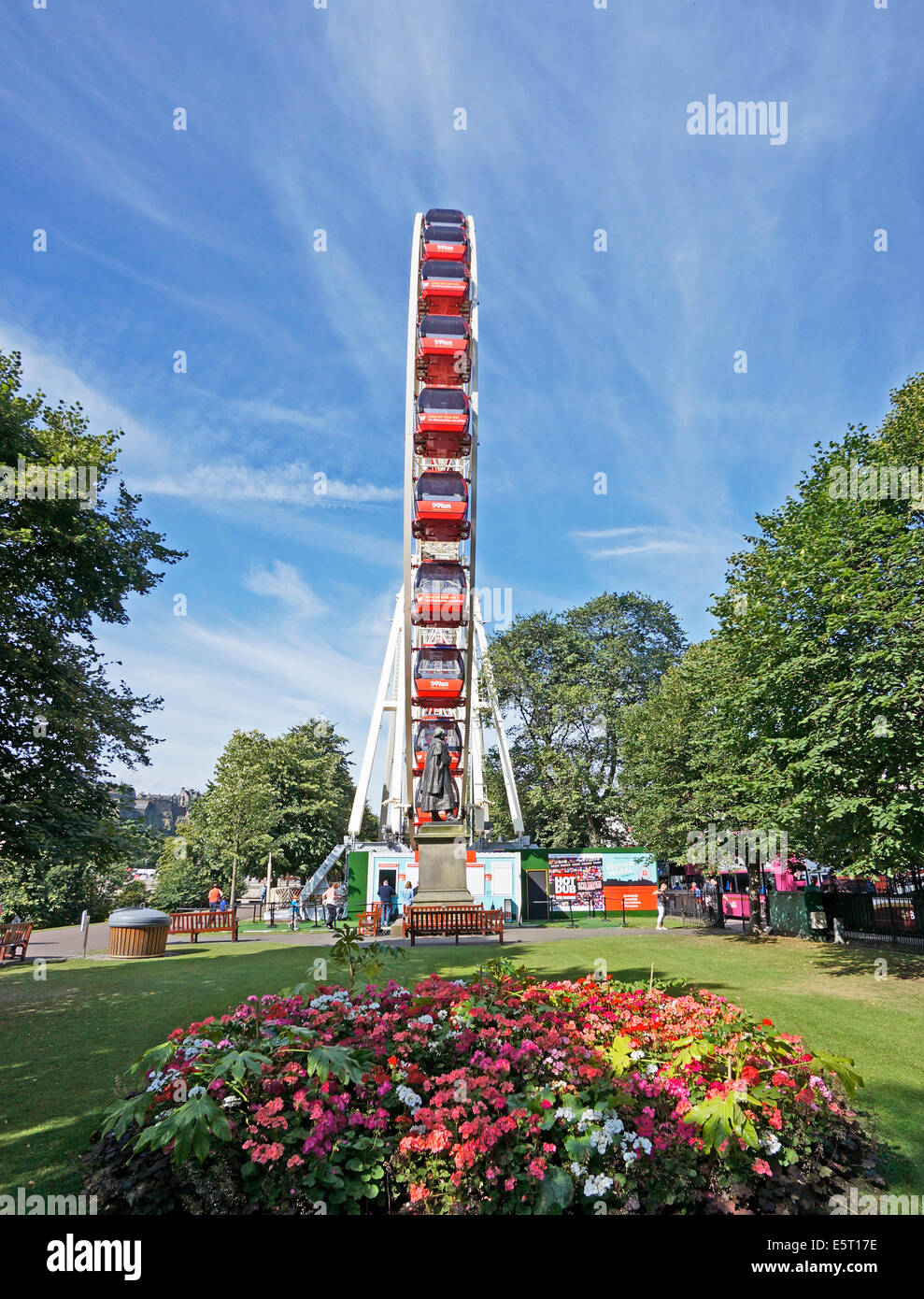 Ferris Big Festival Wheel at East Princes Street Gardens Edinburgh ...