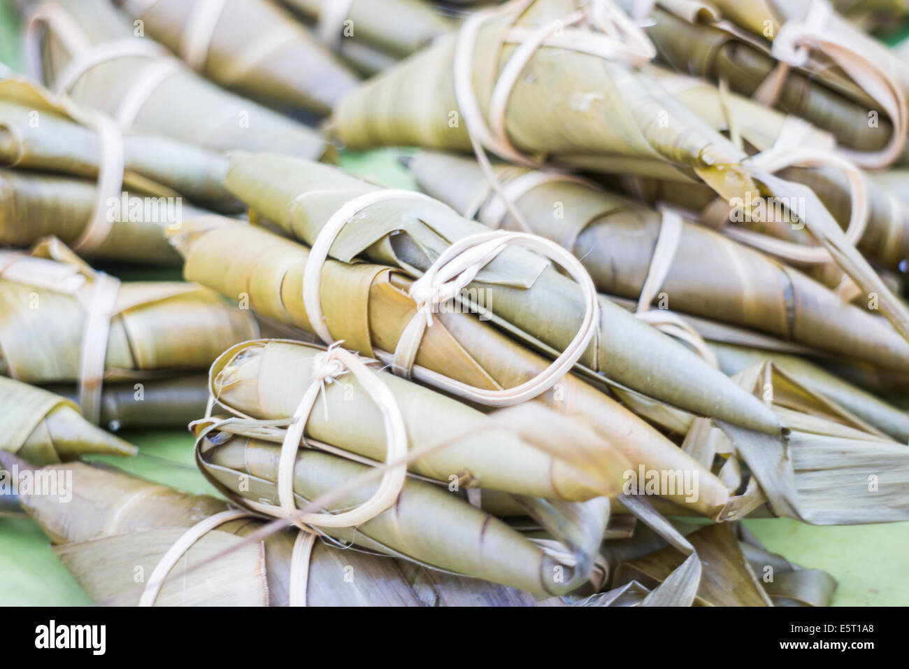 Food from Thailand is a rice cake called suman, stock photo Stock Photo ...
