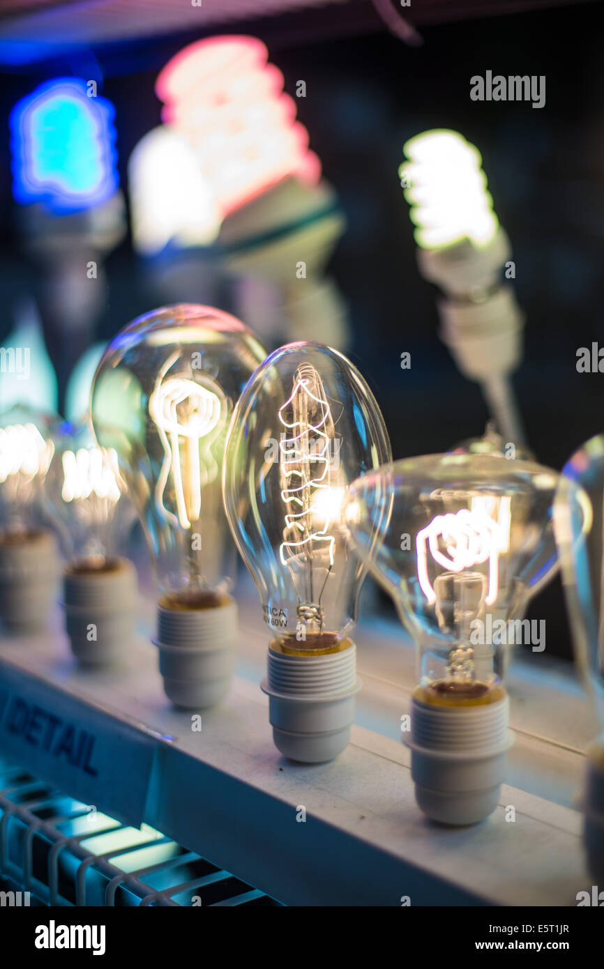 Filament light bulbs Stock Photo - Alamy