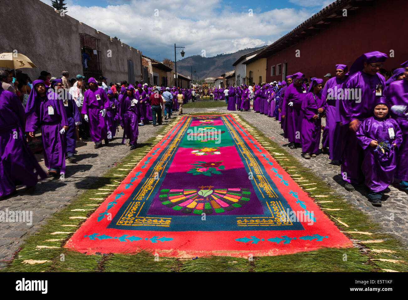 Procession during Holy Week. Antigua, Guatemala Stock Photo - Alamy
