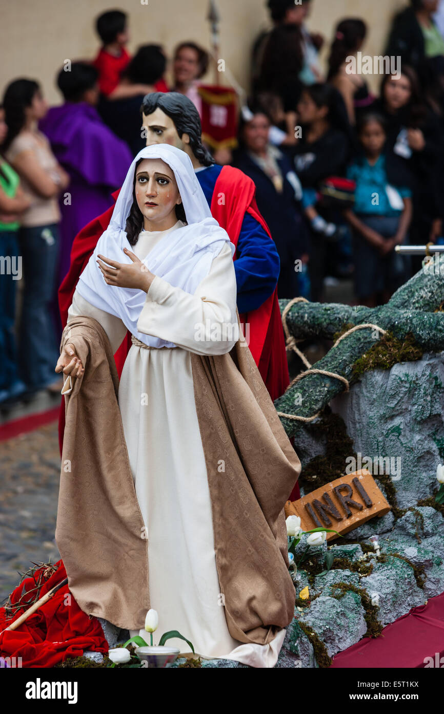Procession during Holy Week. Antigua, Guatemala Stock Photo - Alamy