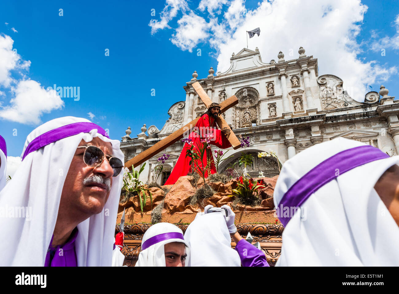 Procession during Holy Week. Antigua, Guatemala Stock Photo - Alamy