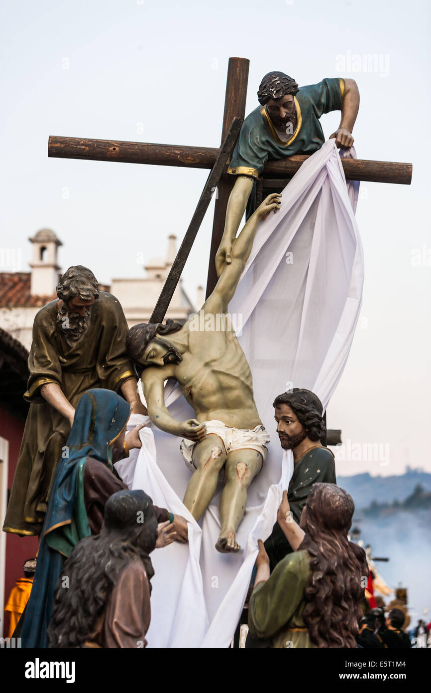 Procession during Holy Week. Antigua, Guatemala Stock Photo - Alamy