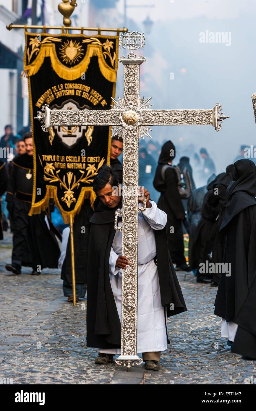 Procession during Holy Week. Antigua, Guatemala Stock Photo - Alamy